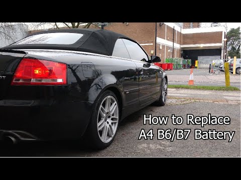 How to replace the battery in the Audi A4? (With video)