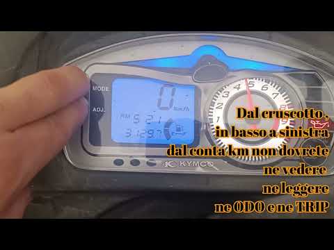Come effettuare il reset della spia del servizio sul Kymco 200I