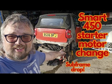 How to disassemble and replace the starter motor of the Smart Fortwo ...