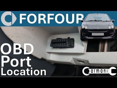 Where is the OBD Port on the Smart Forfour 454 (With video)